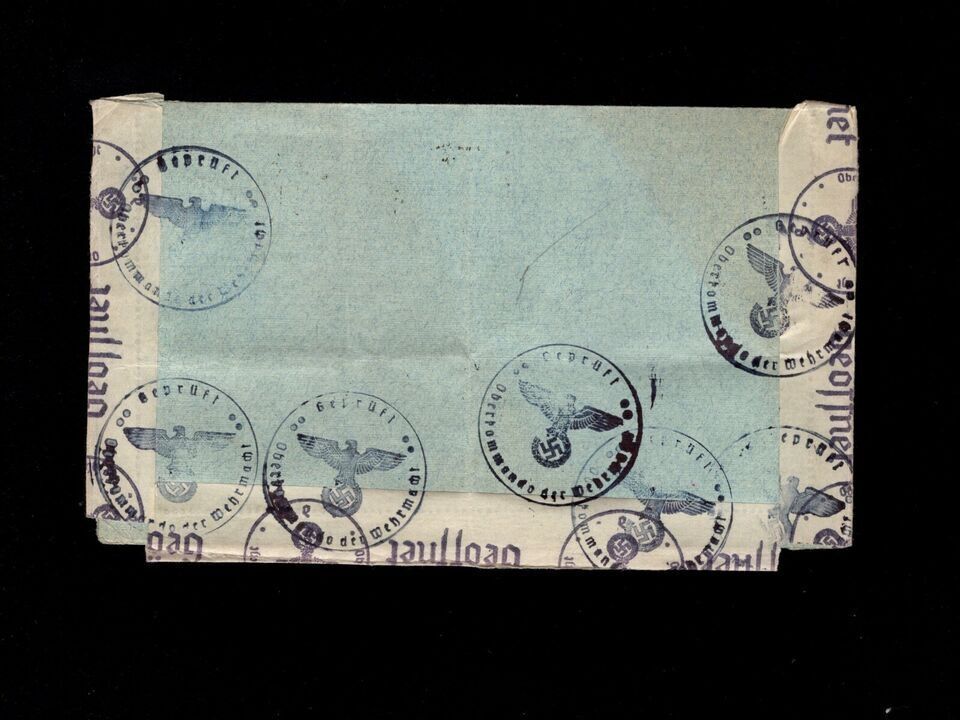 Germany Italy Hitler Mussolini 2 People Munich Censor Milan 1941 Cover ...