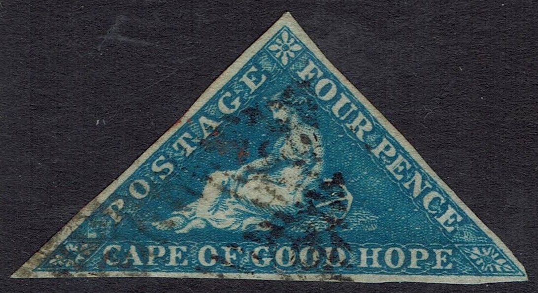Cape of Good Hope 1855 Triangle 4d Used | Africa - South Africa, Stamp ...