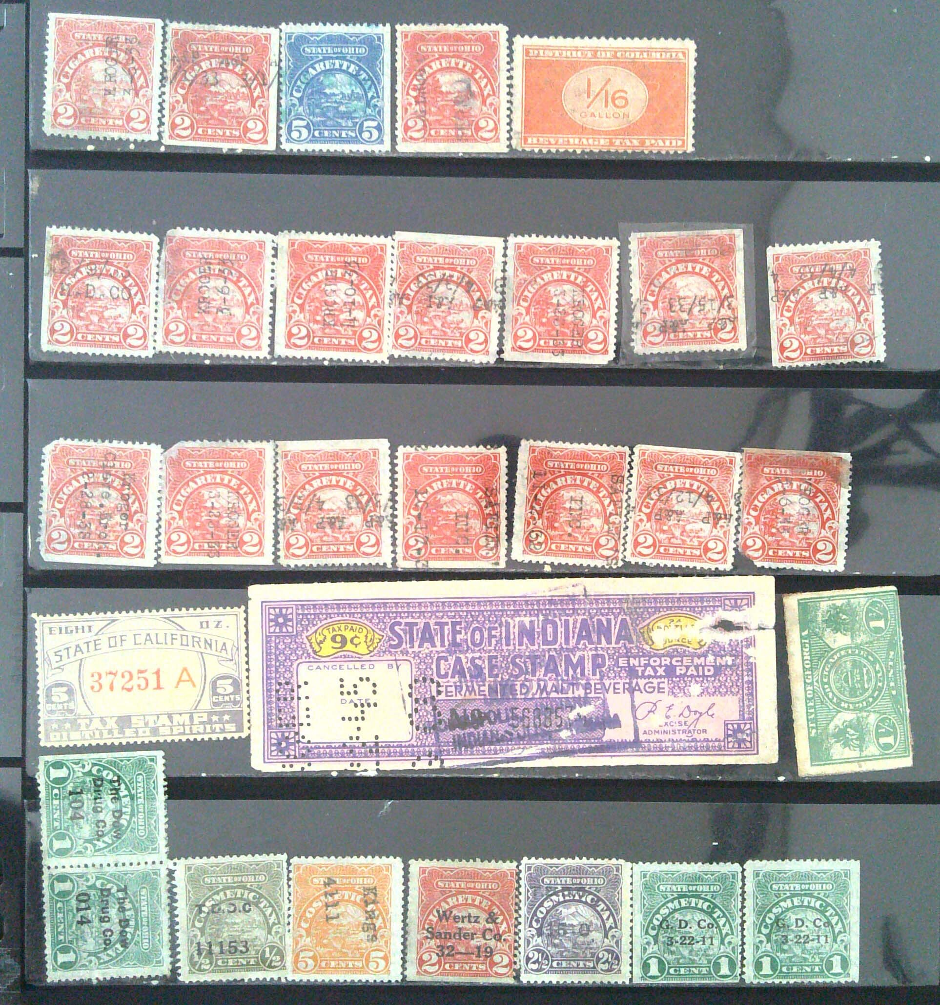 State Tax Stamps Lot | United States, Revenues Stamp / HipStamp