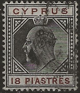 Cyprus 58 1904 18p fine used | Europe - Cyprus, General Issue Stamp ...