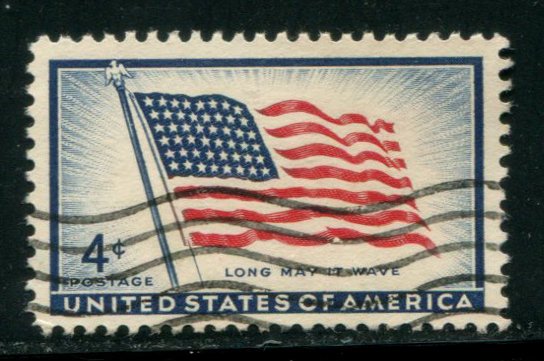 1094 US 4c Flag, used | United States, General Issue Stamp / HipStamp