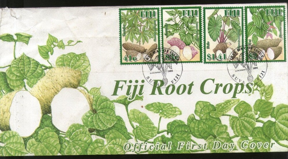 Fiji 2005 Fiji Root Crops Tree Plant Fruits Vegetables Sc 1068-71 FDC ...