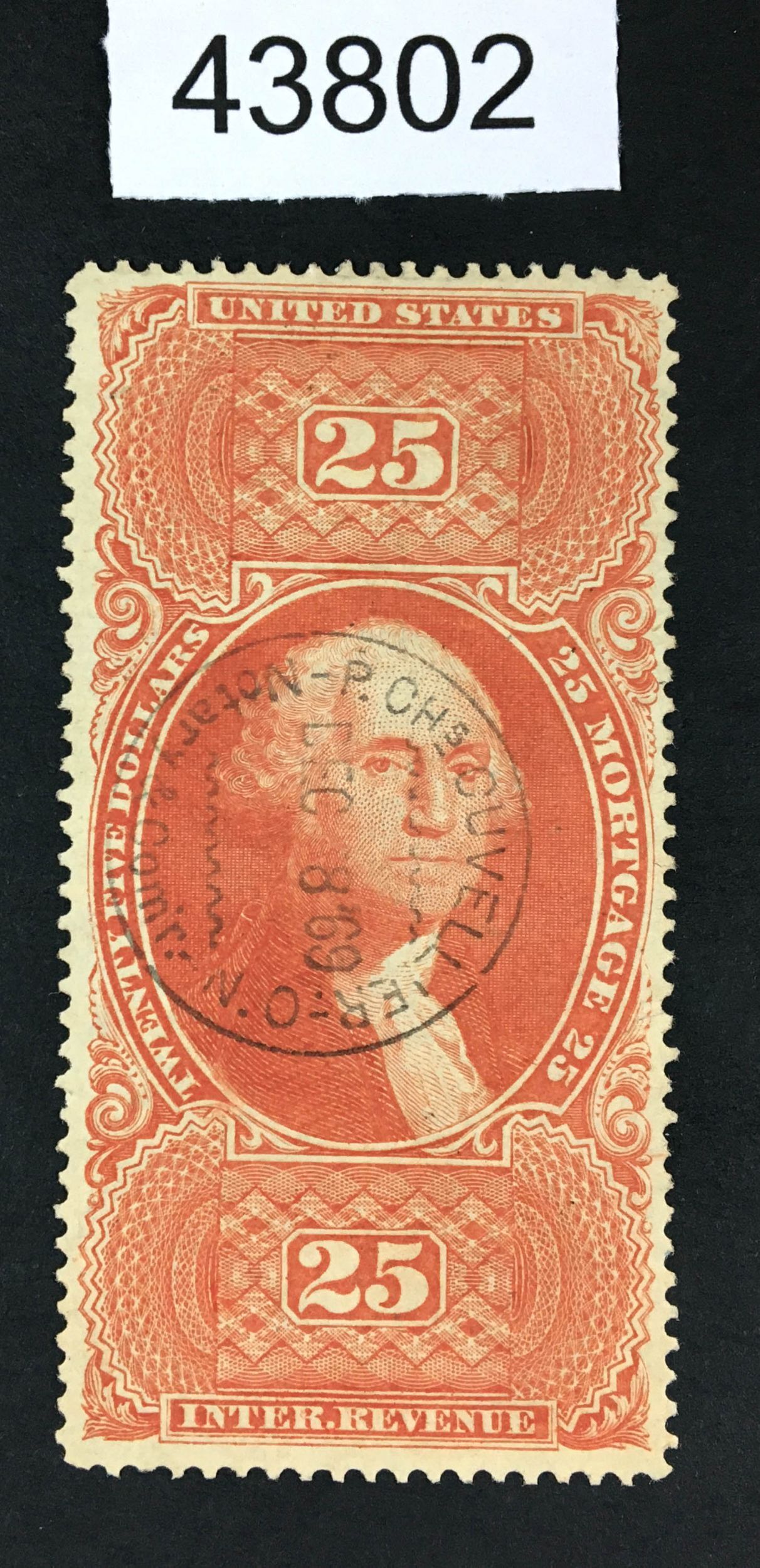 US Stamps # R100C Revenue Used $250 LOT #43802 | United States ...