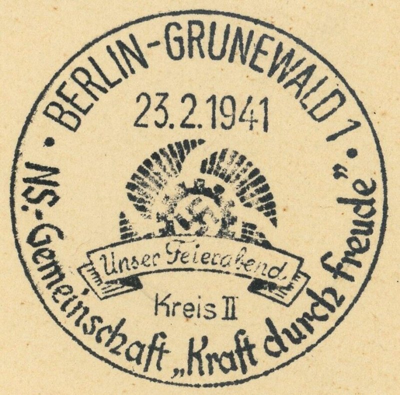 Germany Berlin Strength Through Joy 1941 Hindenburg Se-Tenant Postage ...