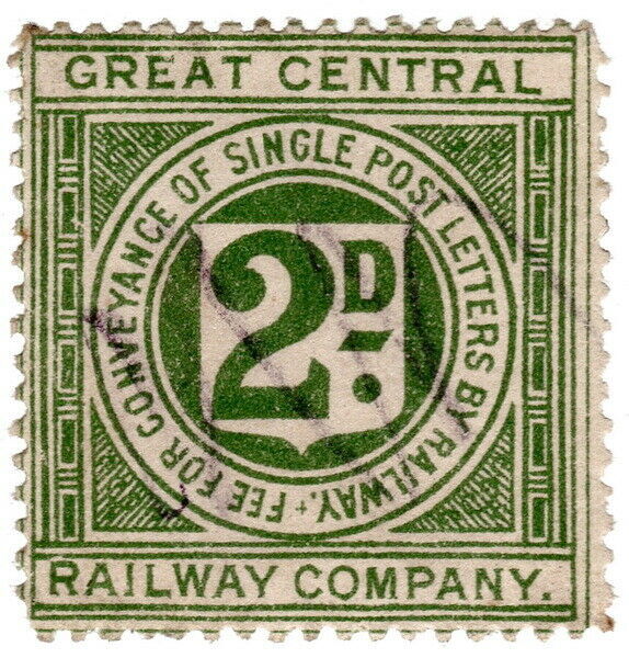 (I.B) Great Central Railway : Letter Stamp 2d | Great Britain, Stamp ...