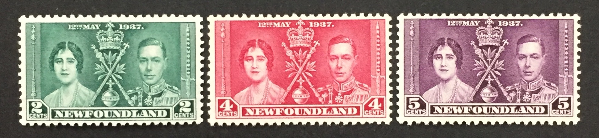 Newfoundland 1937 #230-2, KGVI Coronation, MNH. | Canada, General Issue ...