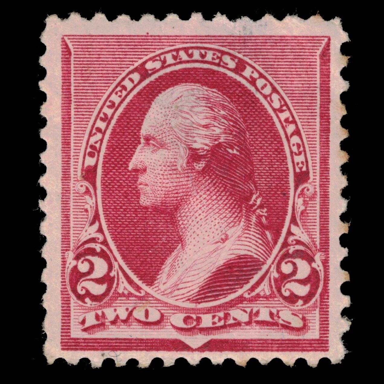 Scott #219d MH CV=$160 Classic Attractive Washington 2 cent Lake Stamp ...