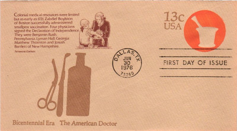 #U574 American Doctor Stamped Envelope – Aristocrat Cachet | United ...