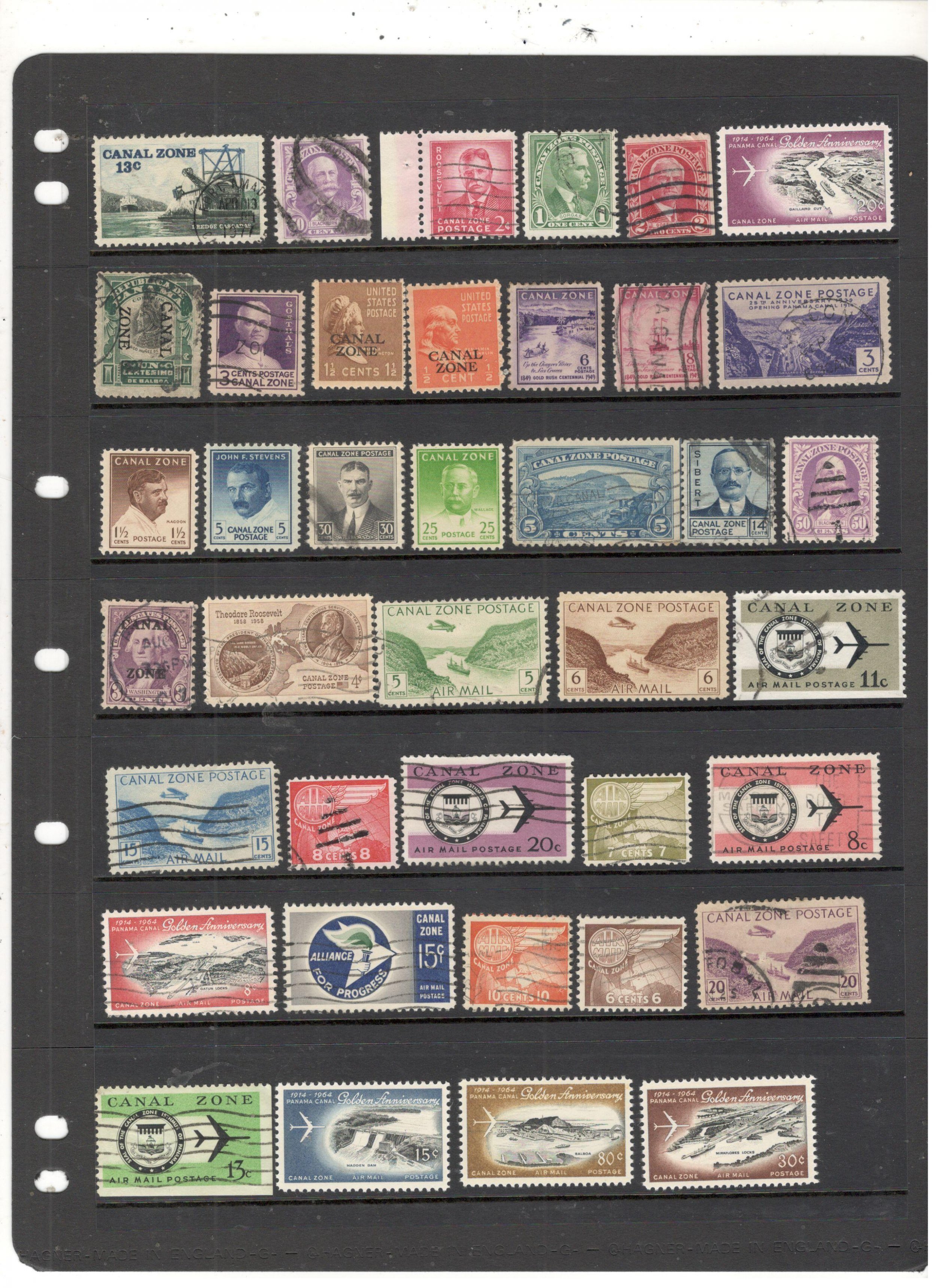 Canal Zone Collection on Stock Sheet , Mint/Used | United States, Stamp ...
