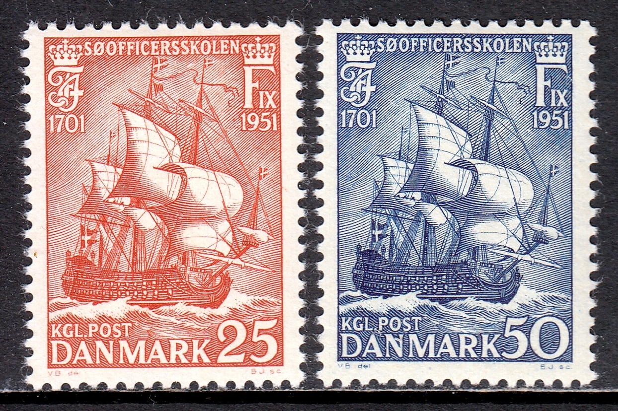 Denmark - Scott #327-328 - MNH - SCV $4.50 | Europe - Denmark, General ...