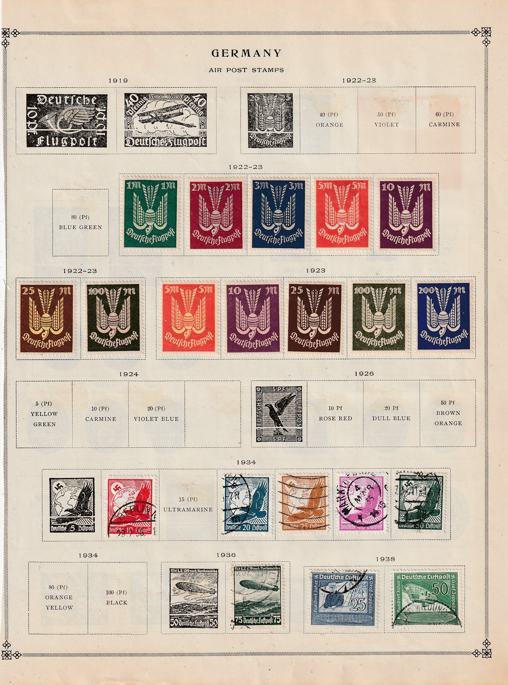 Germany Collection - 12 Scans. All the stamps are in the scans ...