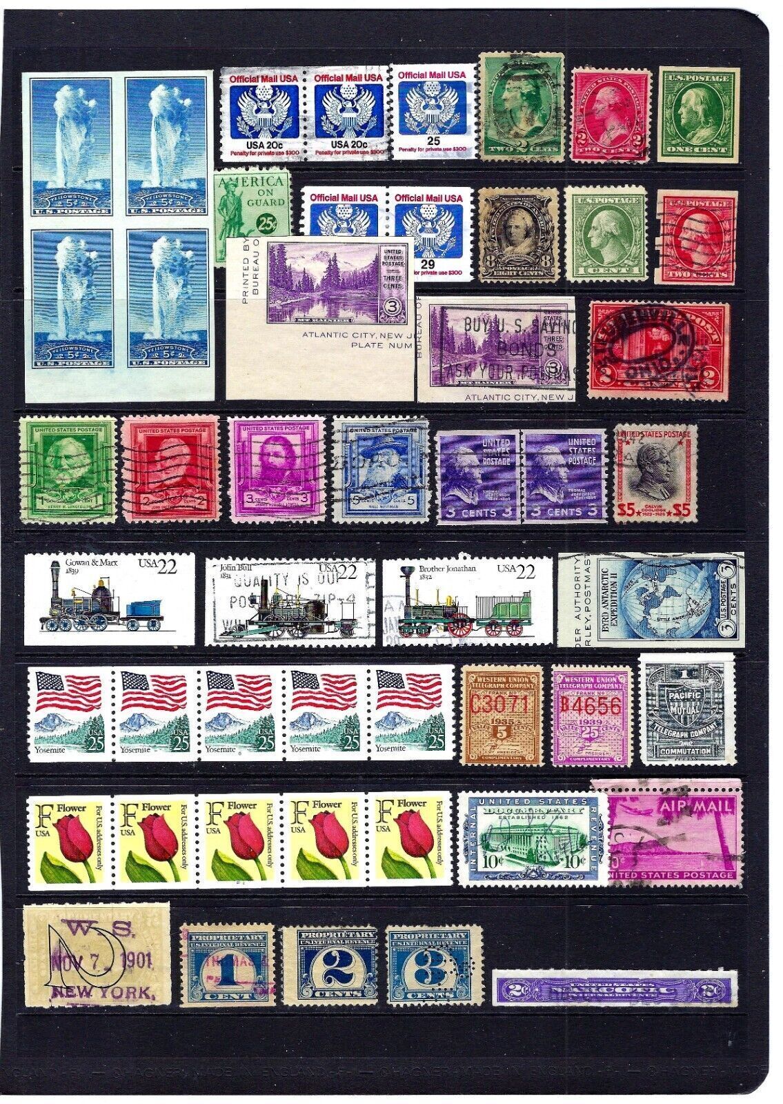 US STAMPS:: Nice Vintage US Old Stamp Collection, see scan | United ...