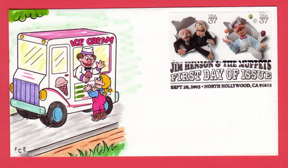 #3944 Jim Henson's Muppets - FCE HANDPAINTED Cachet | United States ...