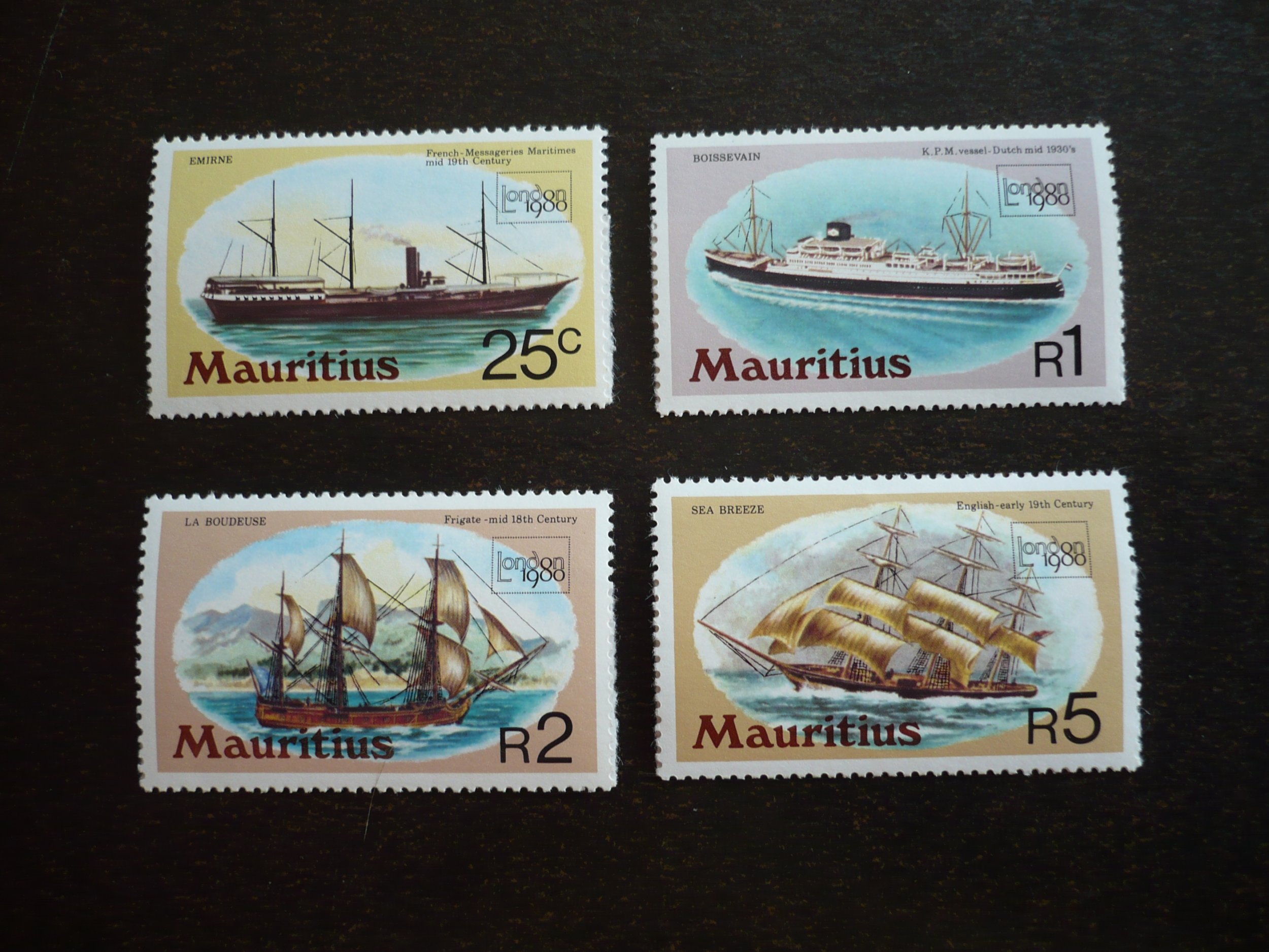 Stamps - Mauritius - Scott# 498-501 - Mint Never Hinged Set of 4 Stamps ...
