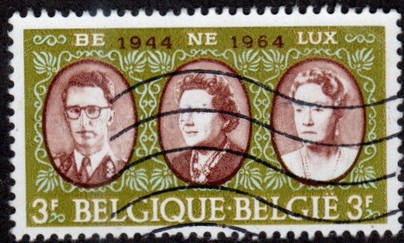Belgium 616 - Used - 3fr Rulers of BeNeLux (1964) / HipStamp