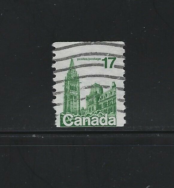 Canada - #806 - 17c Parliament Definitive Miscut Coil Used Stamp (1979 ...