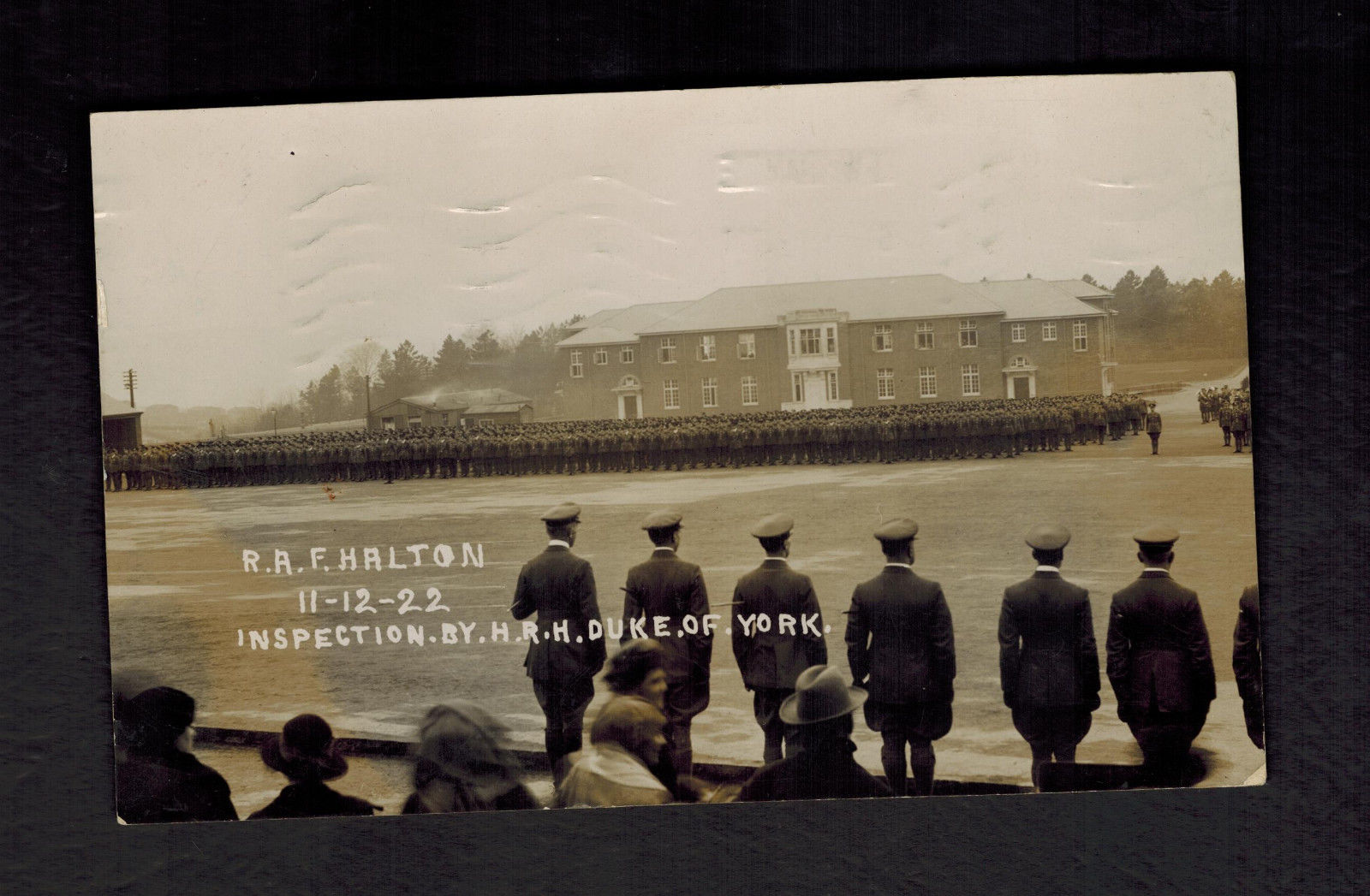 1923 England Postcard Cover Royal Air Force RAF Halton Camp Inspection ...
