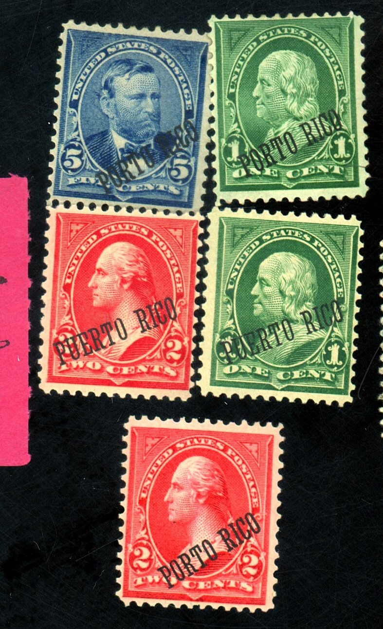Puerto Rico #210A 211 212 215-6 Mint FVF OG LH Cat $39 | United States ...