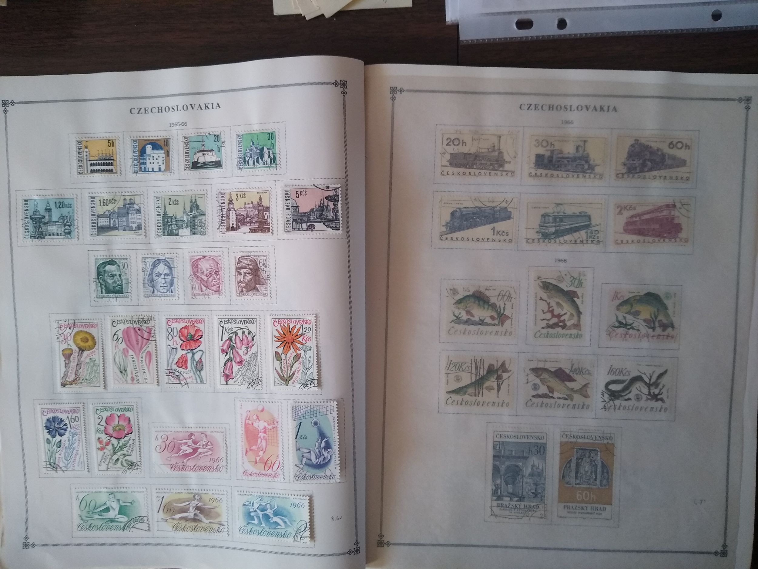 collection on pages Czechoslovakia 1965-66 mostly complete CR: CV $69. ...