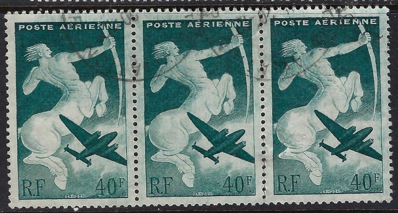 France C18 VFU STRP OF 3 Z3782-4 | Europe - France & Colonies, Air Mail ...