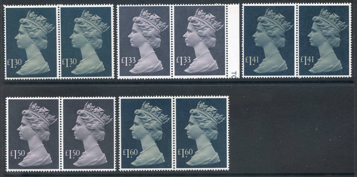 QE2 1983 High Values SG1026db/1026f Unmounted Mint Pairs | Great ...