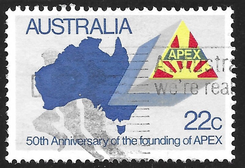 Australia #778 22c Map of Australia, APEX Emblem | Australia & Oceania ...