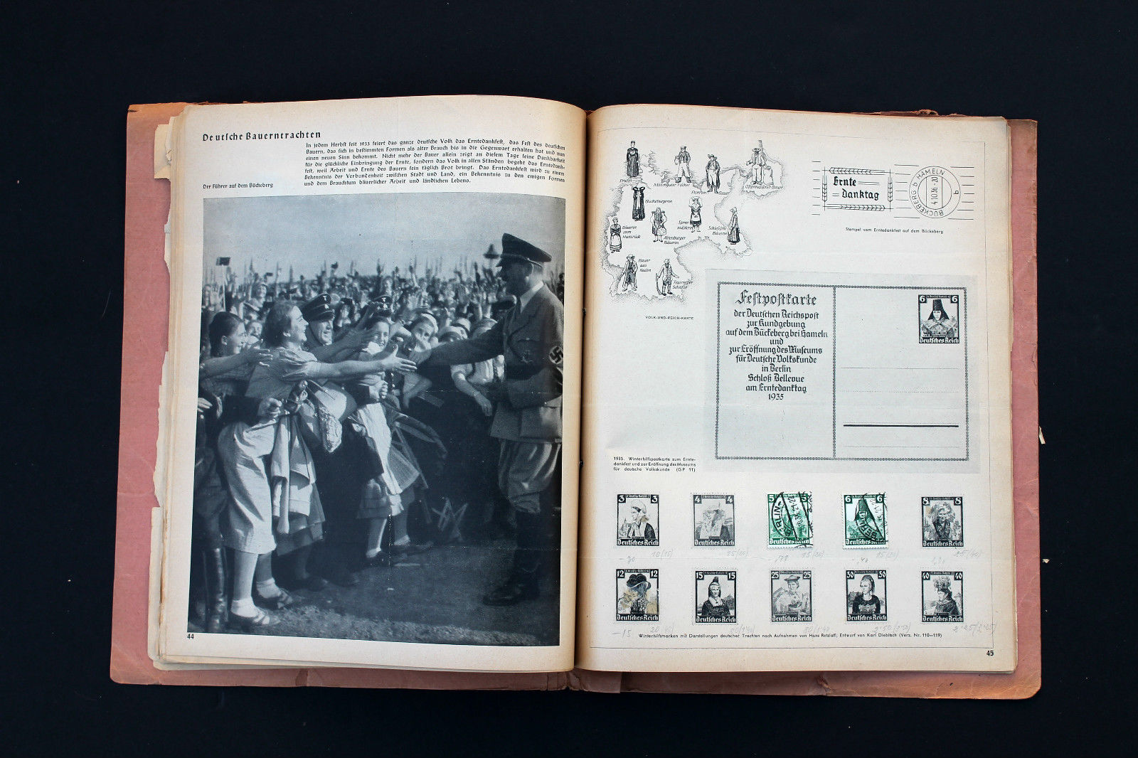 Germany Stamp Collection Amazing 3rd Reich Propaganda Stamp Album ...