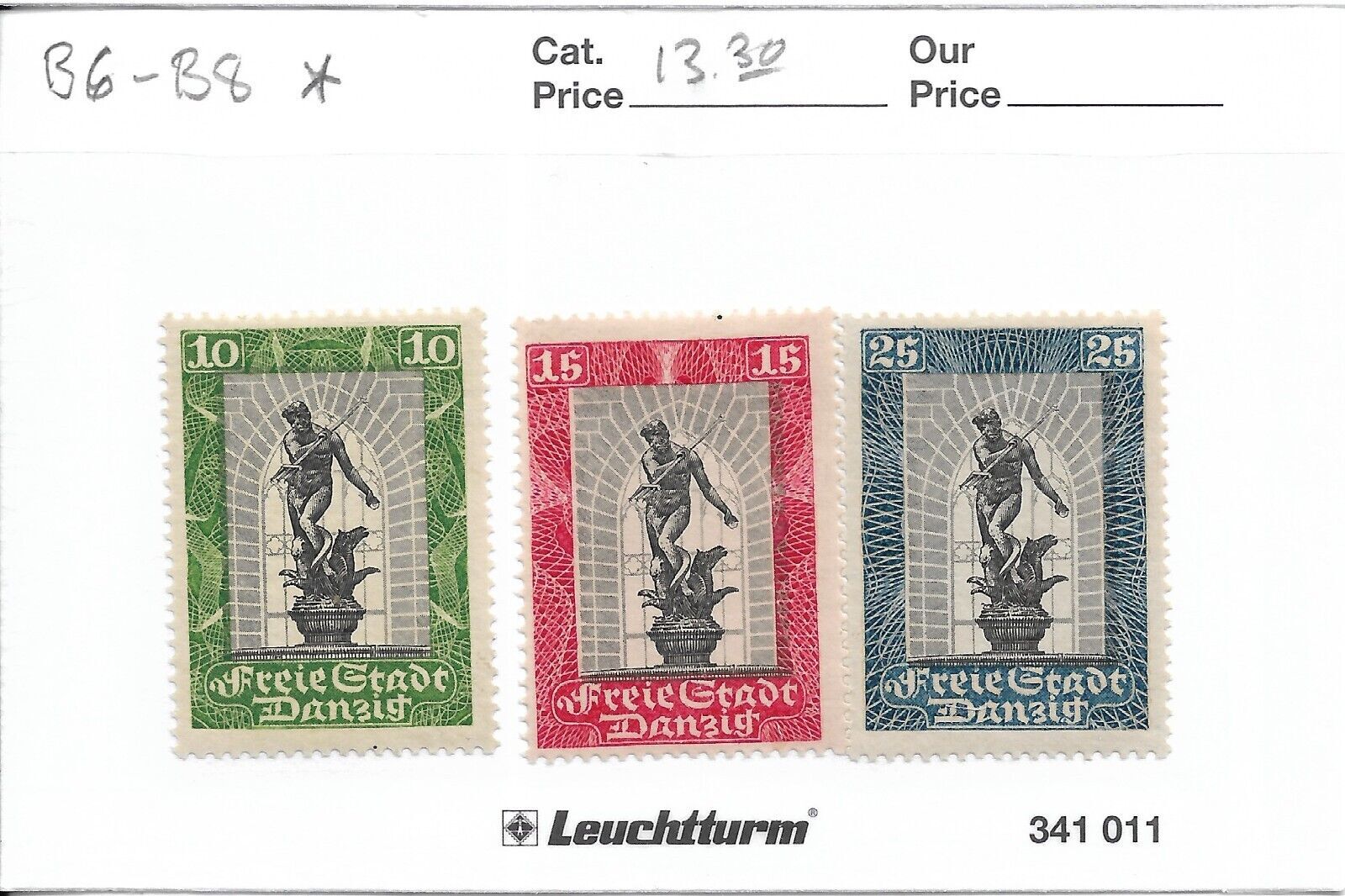 Germany: Danzig Sc # B6 - B8 MH (57279) | Europe - Germany & Colonies ...