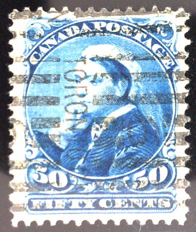 Scott Canada #47 - VF - 50c dp blue - Used - 1893 | United States ...