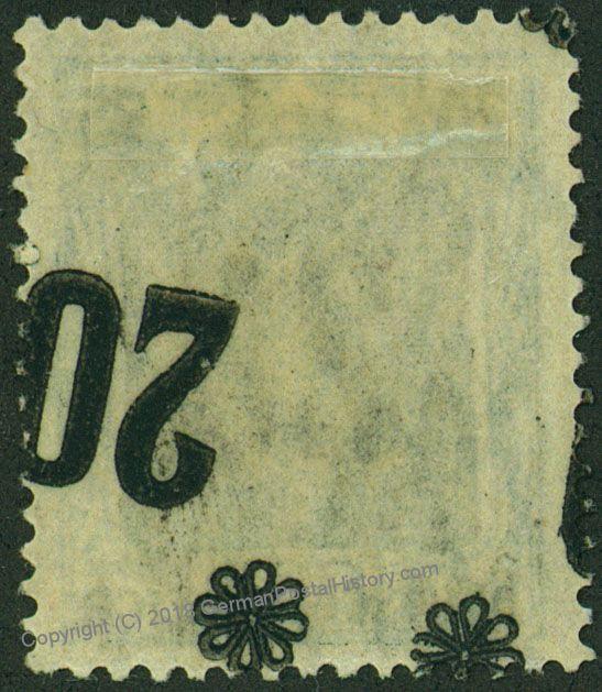 Germany Saargebiet Mi 50 V MH Inverted Overprint Reverse 50616 ...