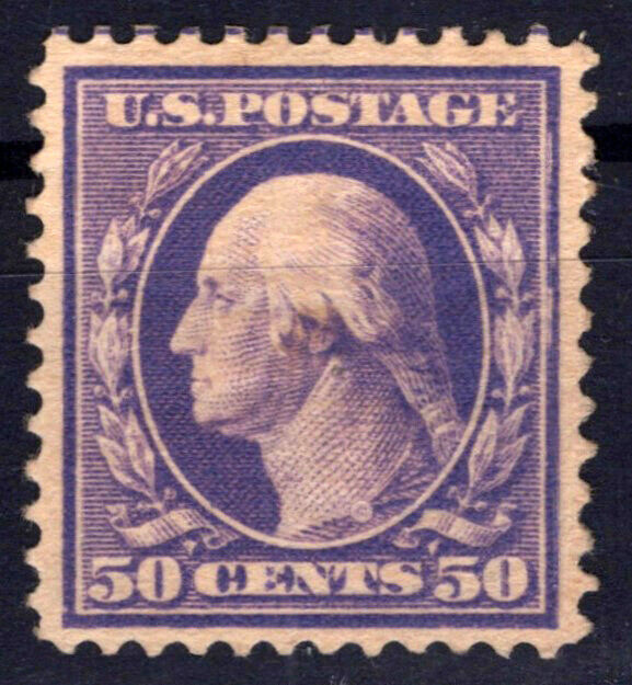 US 341 MH VF Scarce 50c violet Washington Stamp perf 12 ZAYIX ...
