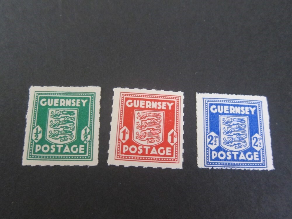 Guernsey 1941 Sc N1-3 set MH | Europe - Channel Islands, Occupation ...