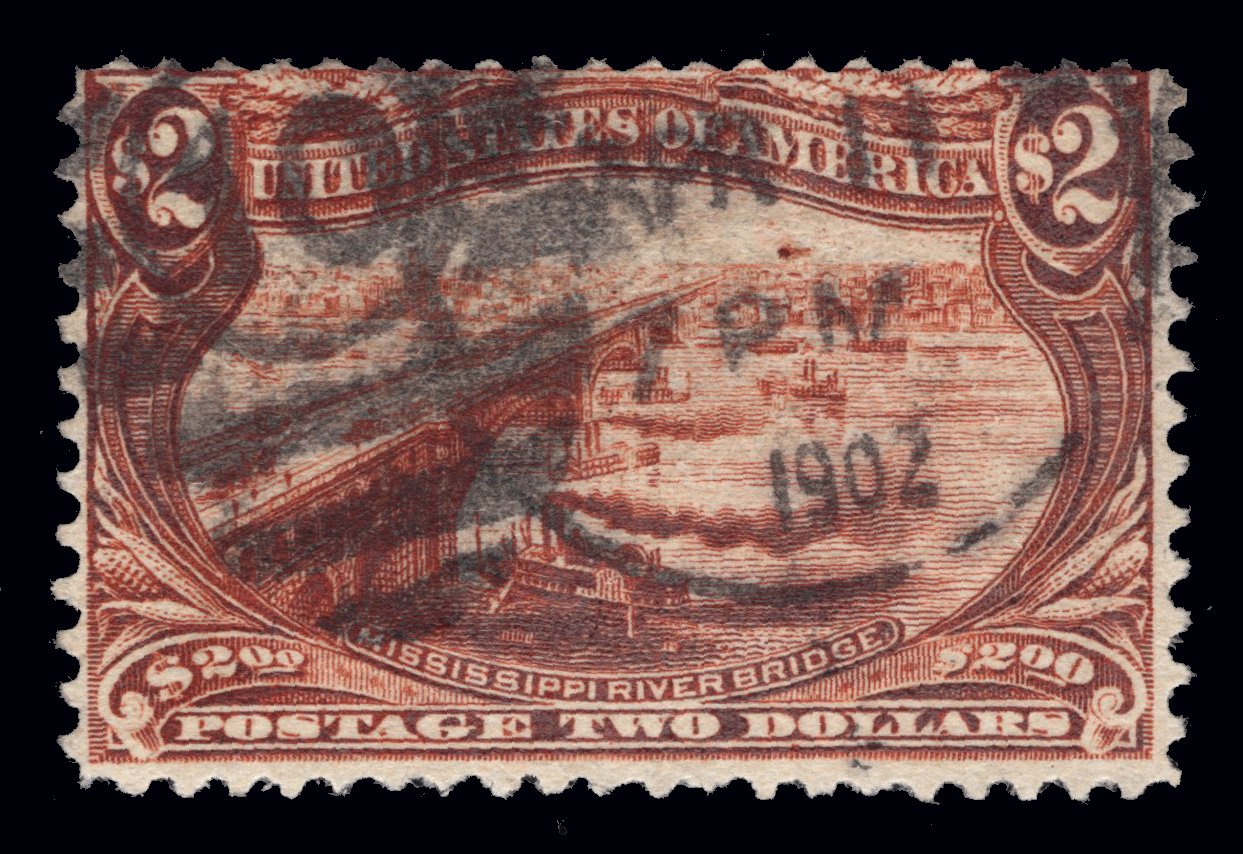 US Stamps # 293 $2 Trans-Miss Used LOT #5408 | United States, General ...