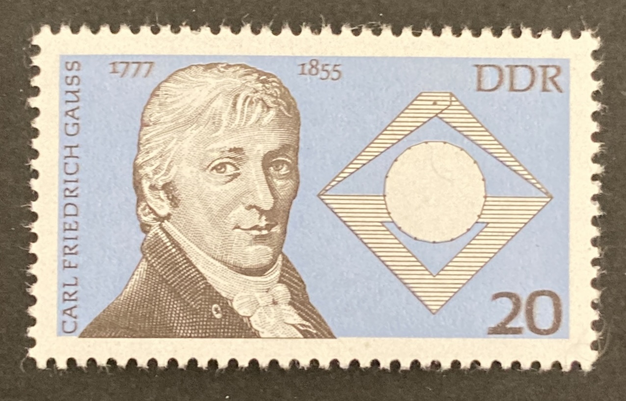Germany DDR 1977 #1811, Carl Friedrich Gauss, MNH. | Europe - Germany ...