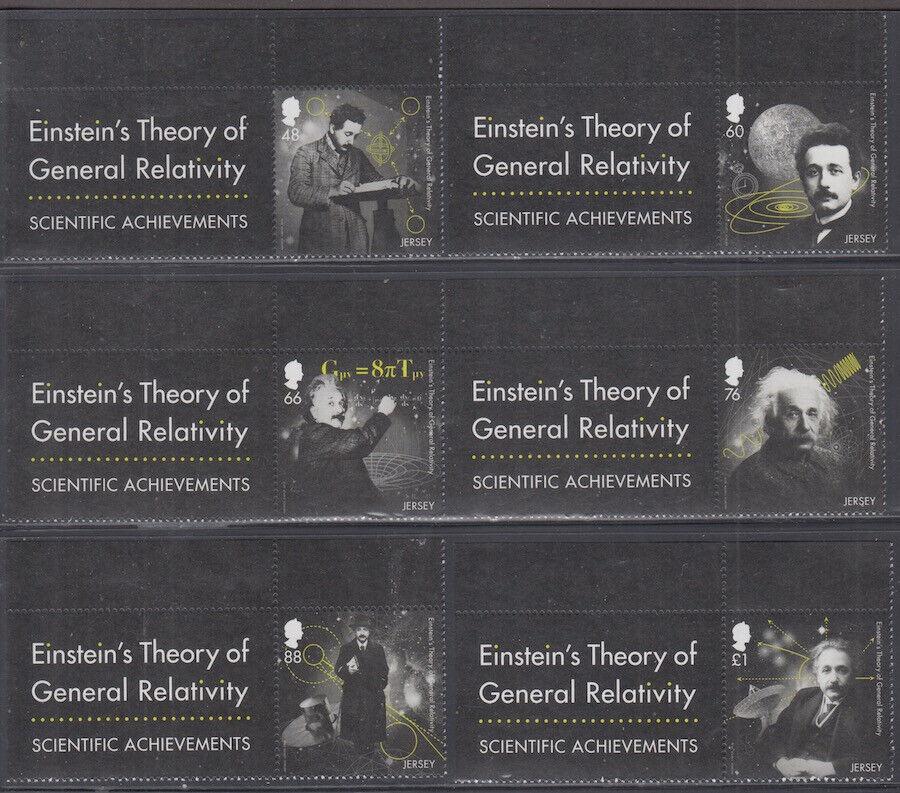 Jersey Sc #1955-60 CPL MNH SET of Einstein's Theory of Relativity ...