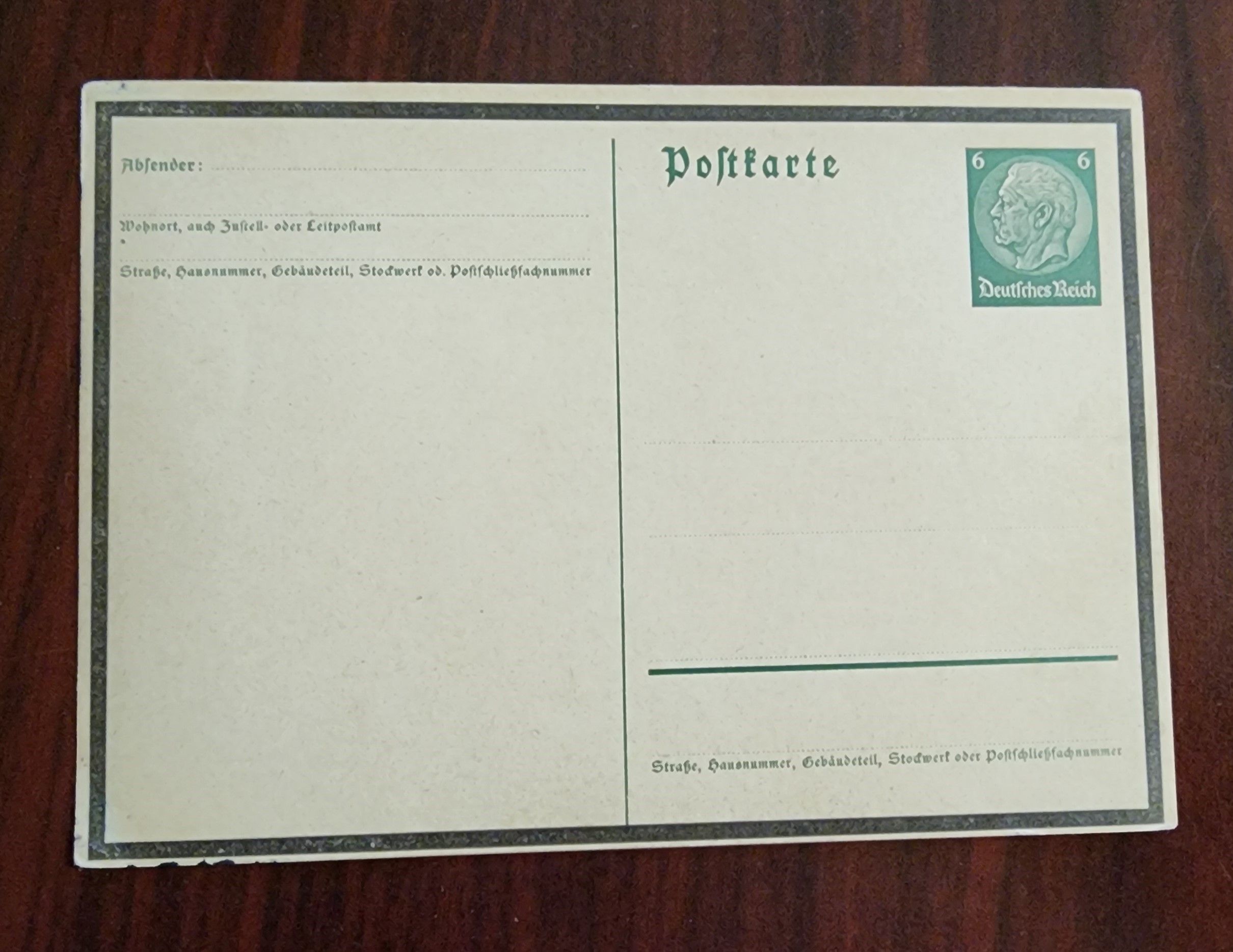 Nazi Germany Propaganda postcard Adolf Hitler w flag Third Reich WWII ...