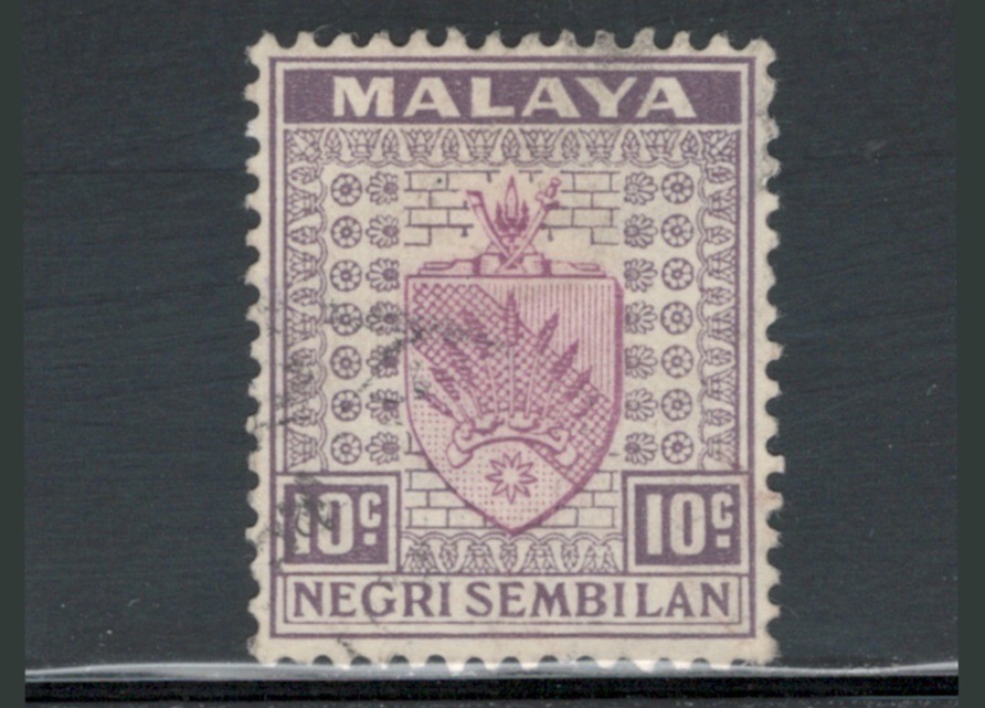 Malaya States - Negri Sembilan 1936 Arms of Negri Sembilan 10c Scott ...