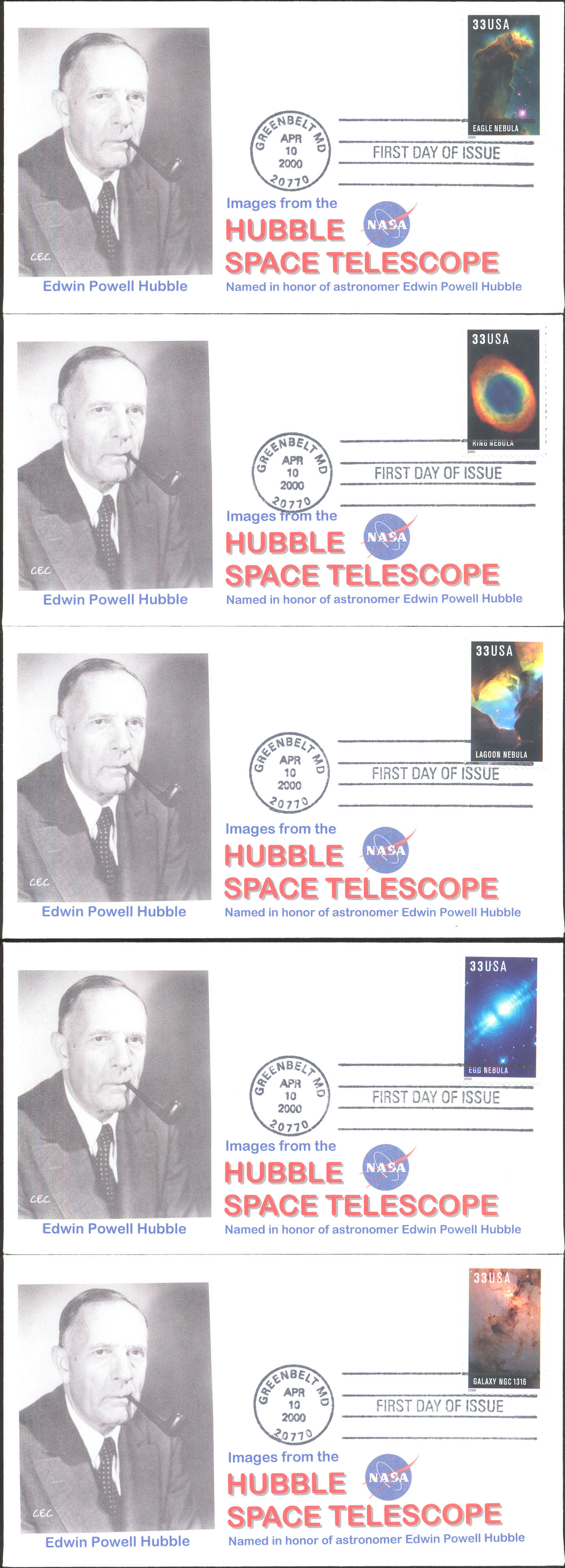 #3384-88 Hubble Telescope CEC FDC Set | United States, General Issue ...
