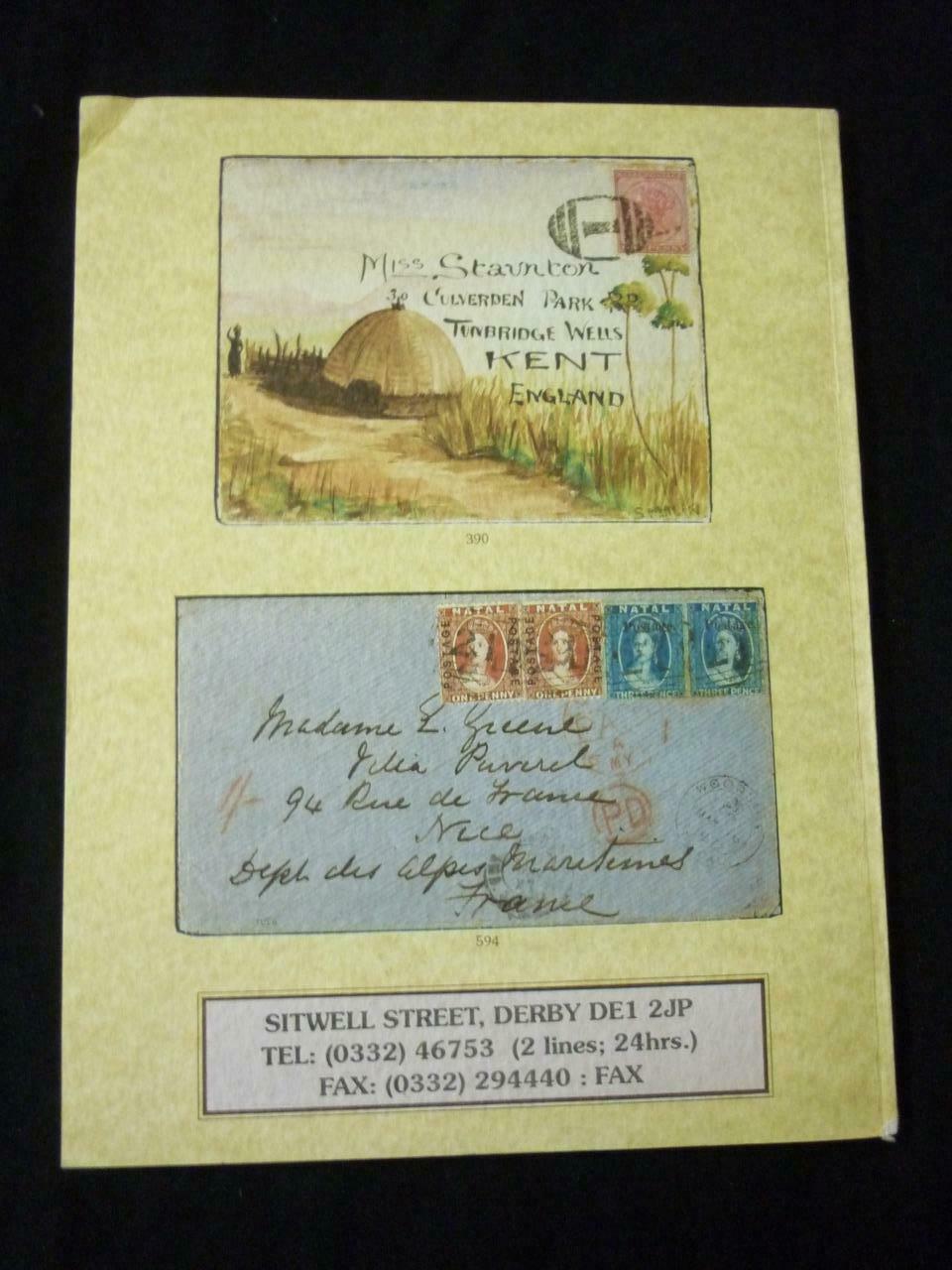 CAVENDISH AUCTION CATALOGUE 1993 NATAL & BOER WAR 'BILL HART ...