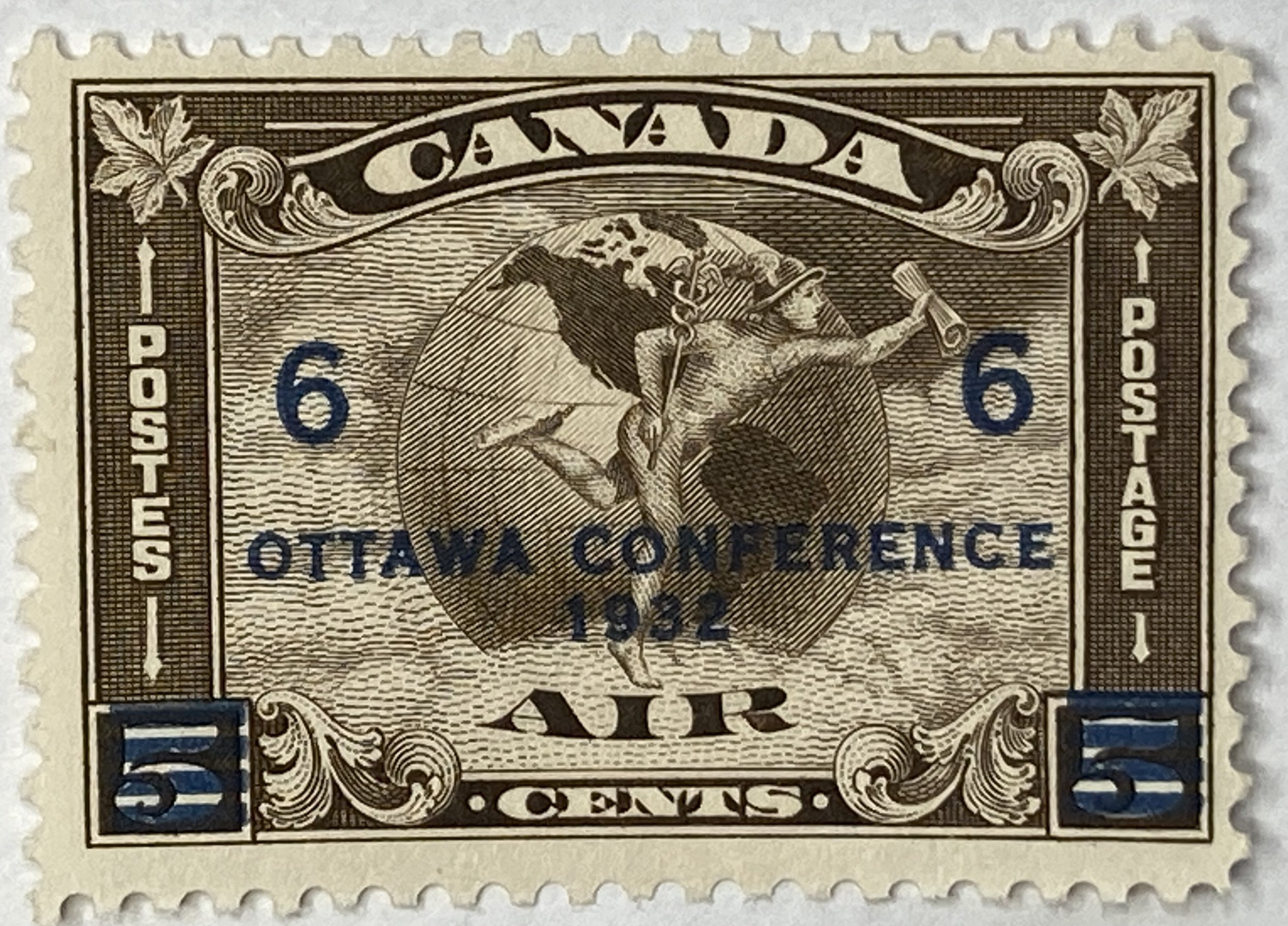 CANADA 1932 #C4 Mercury Surcharged Air Mail - MNH (CV 90$ +) | Canada ...