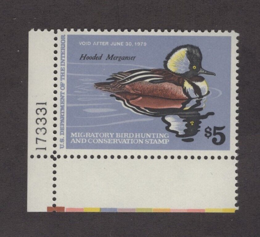 RW45 - Federal Duck Stamp. Plate Numbered Single MNH. OG. #02 RW45pns ...