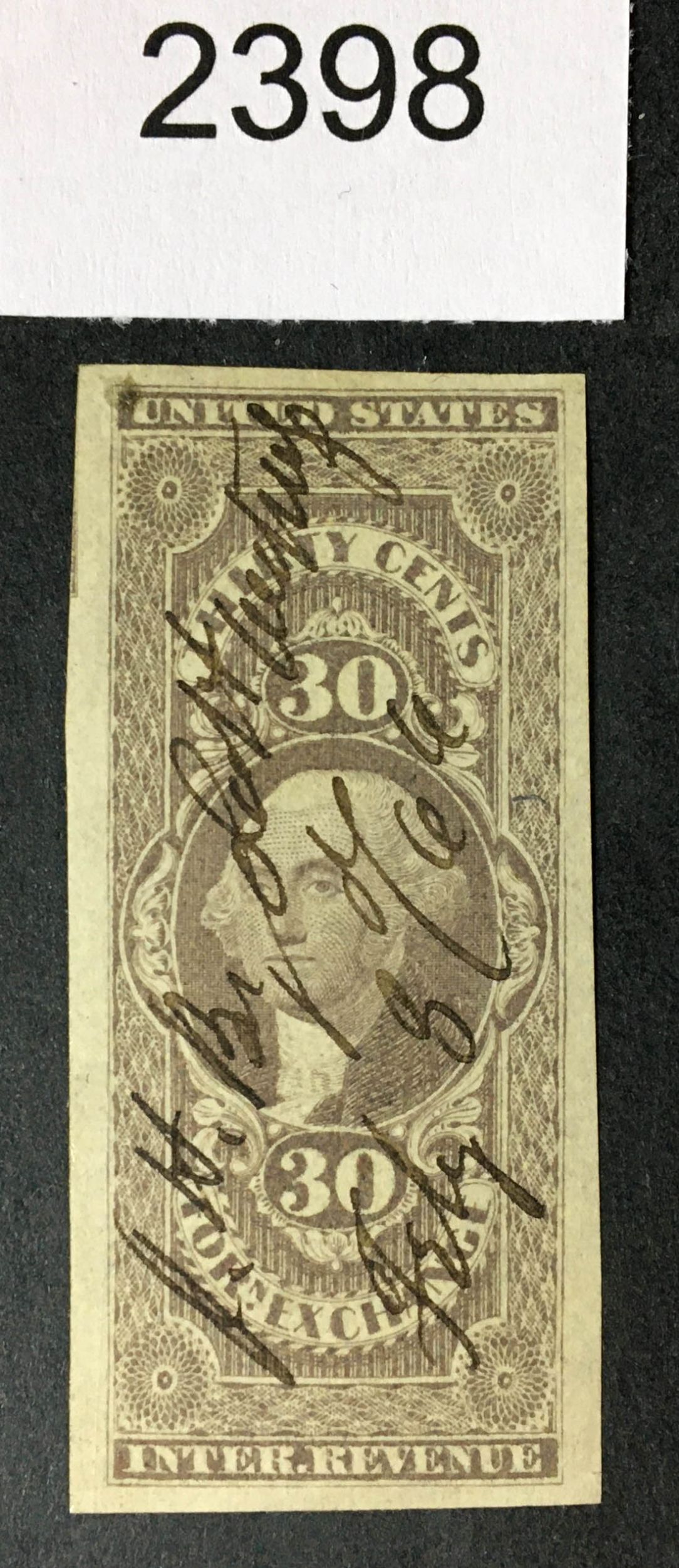 US Stamps # R51A Revenue Used CAT. $200 LOT #2398 | United States ...