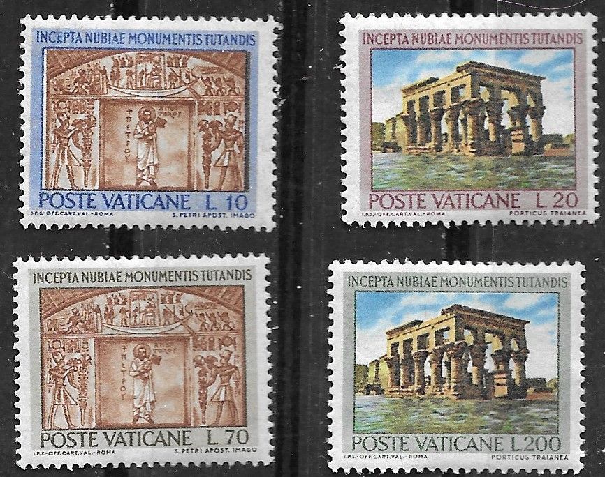 Vatican # 379-382 UNESCO - Nubian Monuments (4) Mint NH | Europe ...