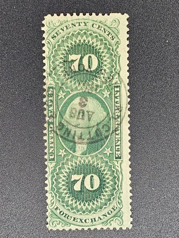 R65c stamp cancel nice issue very clean | United States, Revenues Stamp ...