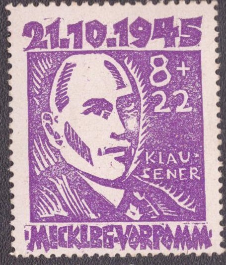 Germany DDR Russian Occupation Mecklenburg-Vorpommern 1945 - 12nB2 MH ...