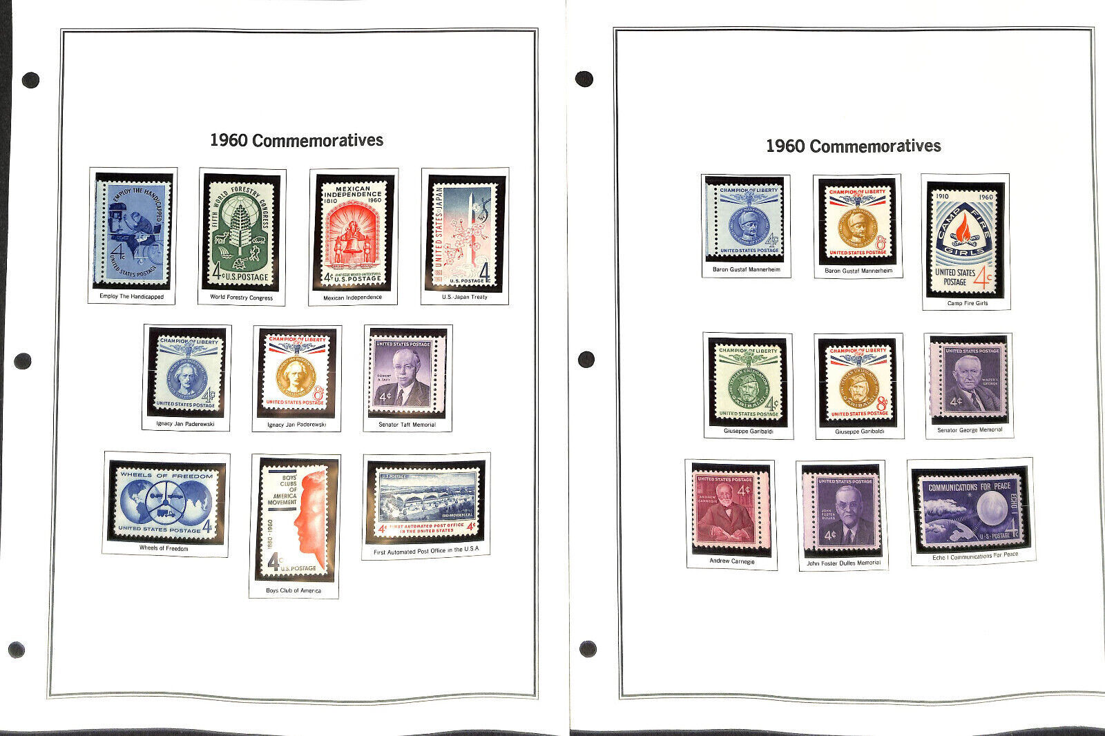 United States Stamp Collection in Mystic Heritage Album 1947-1991 Mint ...