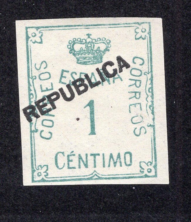 Spain 1931 1c blue green Overprint, Scott 449 MH, value = 25c | Europe ...