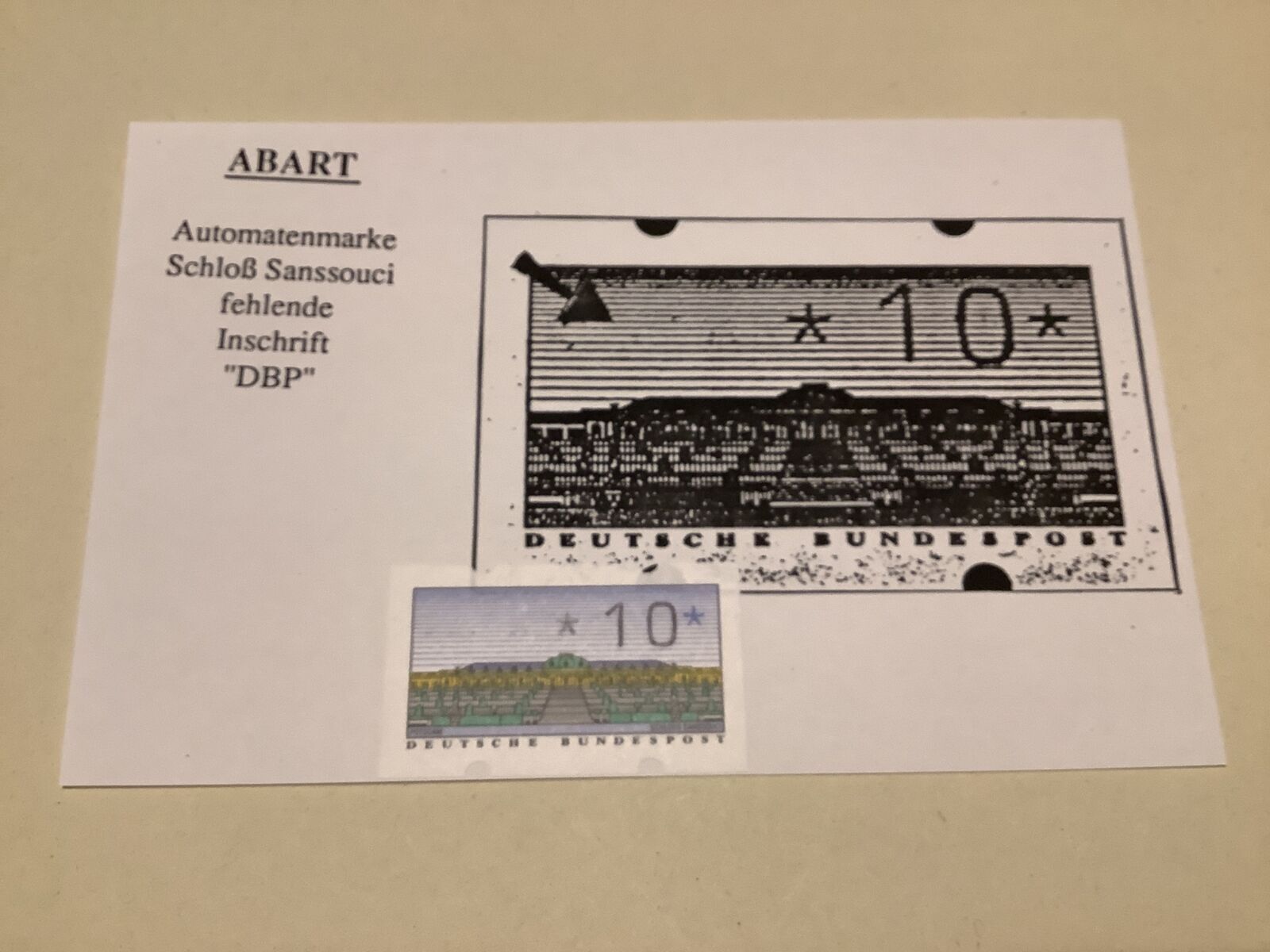 Germany ATM vending machine stamp on card Ref A215 | Europe - Germany ...