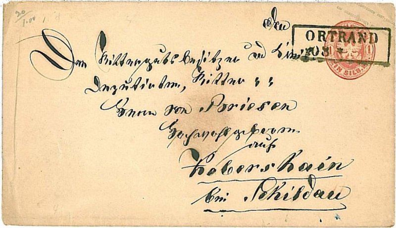 10670 - GERMANY: PRUSSIA Preussen - Postal Stationery Cover Umschlag ...