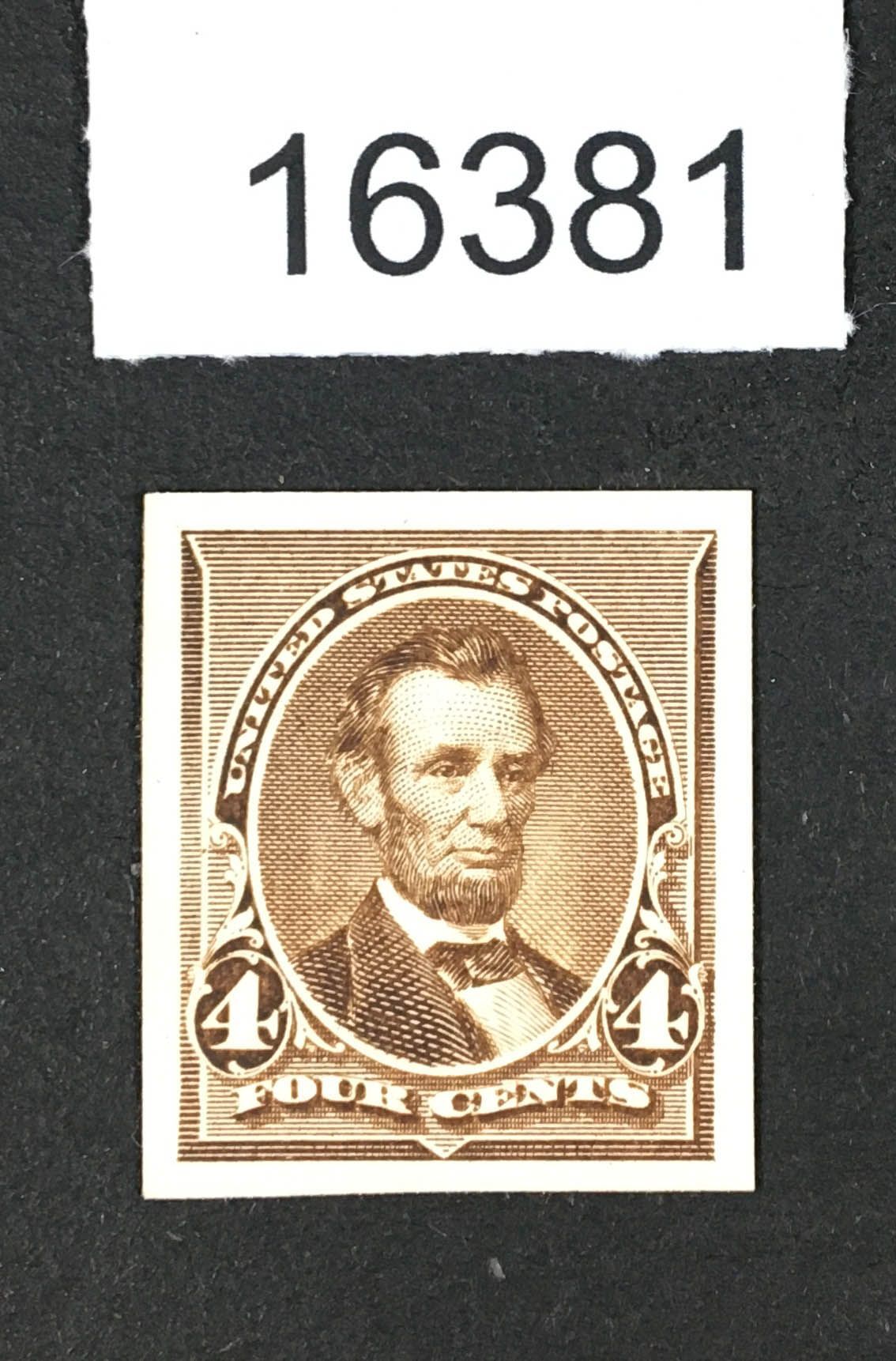 US Stamps # 222p4 Proof on Card XF $25 LOT #16381 | United States, Back ...